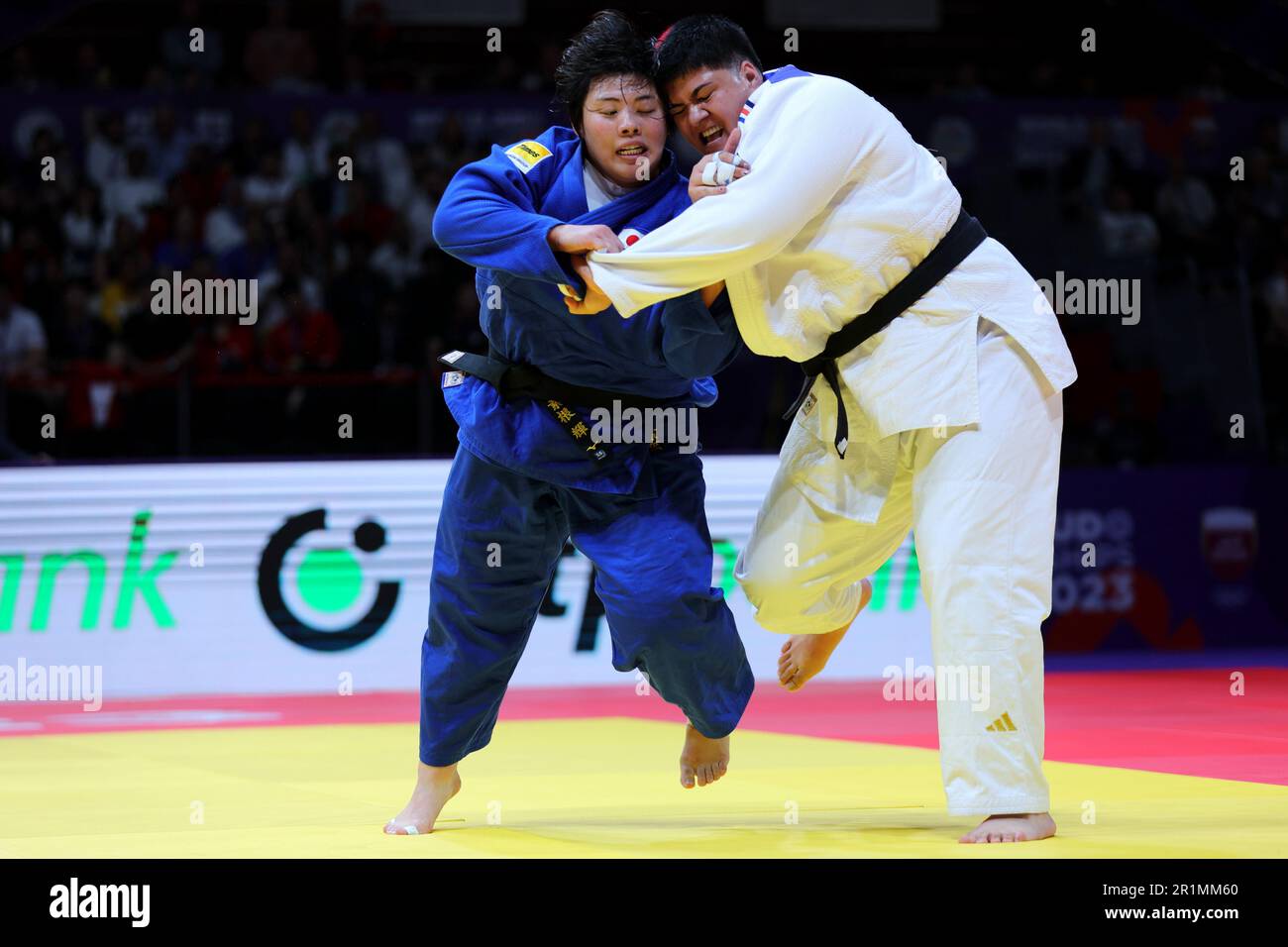 Ali Bin Hamad Al Attiyah Arena, Doha, Qatar. 13th May, 2023. (L-R) Akira Sone (JPN), Julia ...