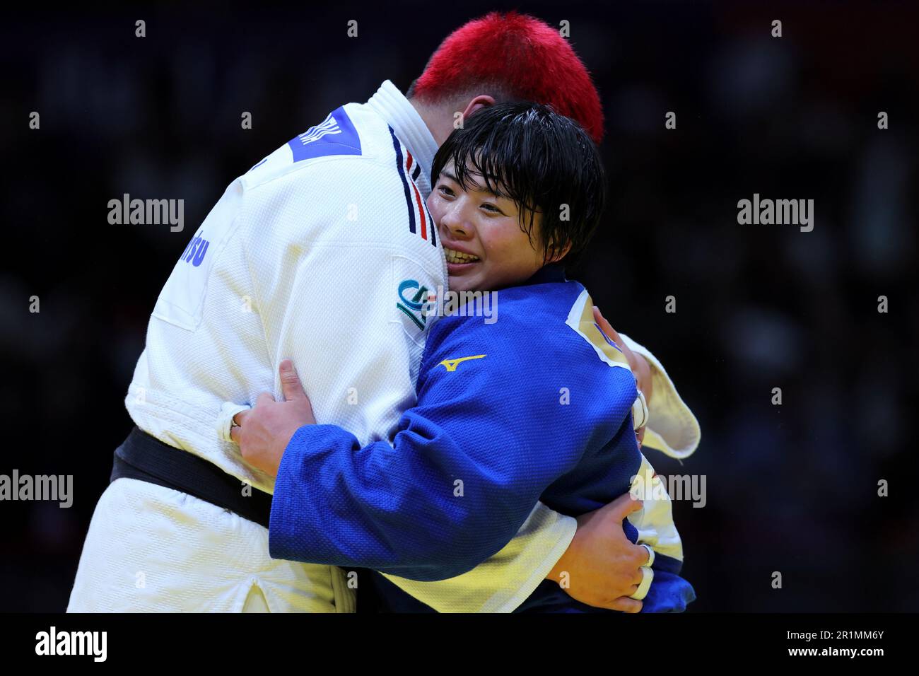Ali Bin Hamad Al Attiyah Arena, Doha, Qatar. 13th May, 2023. (L-R) Akira Sone (JPN), Julia ...