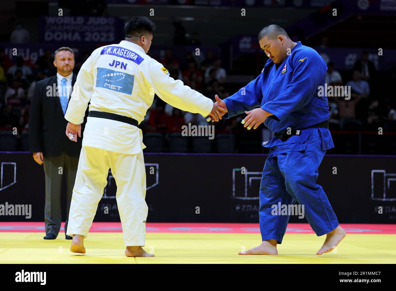 Ali Bin Hamad Al Attiyah Arena, Doha, Qatar. 13th May, 2023. (L-R ...