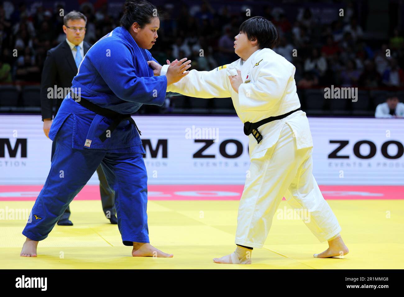 Ali Bin Hamad Al Attiyah Arena, Doha, Qatar. 13th May, 2023. (L-R) Akerke Ramazanova (KAZ ...