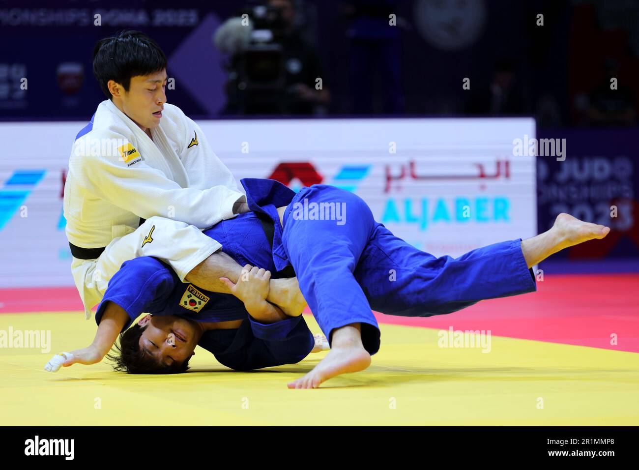 Ali Bin Hamad Al Attiyah Arena, Doha, Qatar. 14th May, 2023. (Top-Bottom) Hayato Koga (JPN ...
