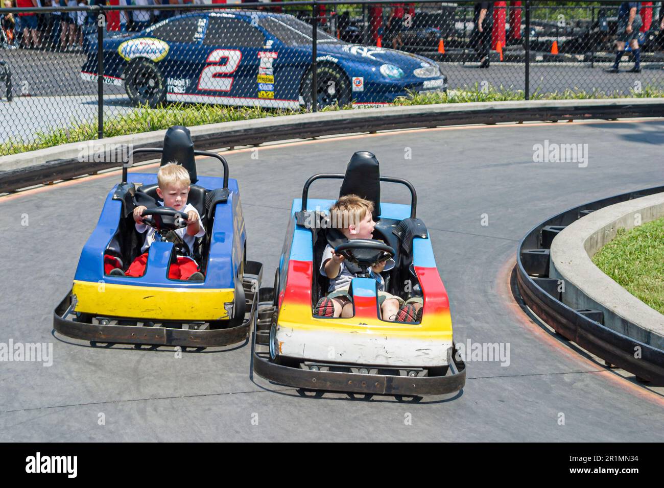 American child kid driving go cart hi-res stock photography and images ...