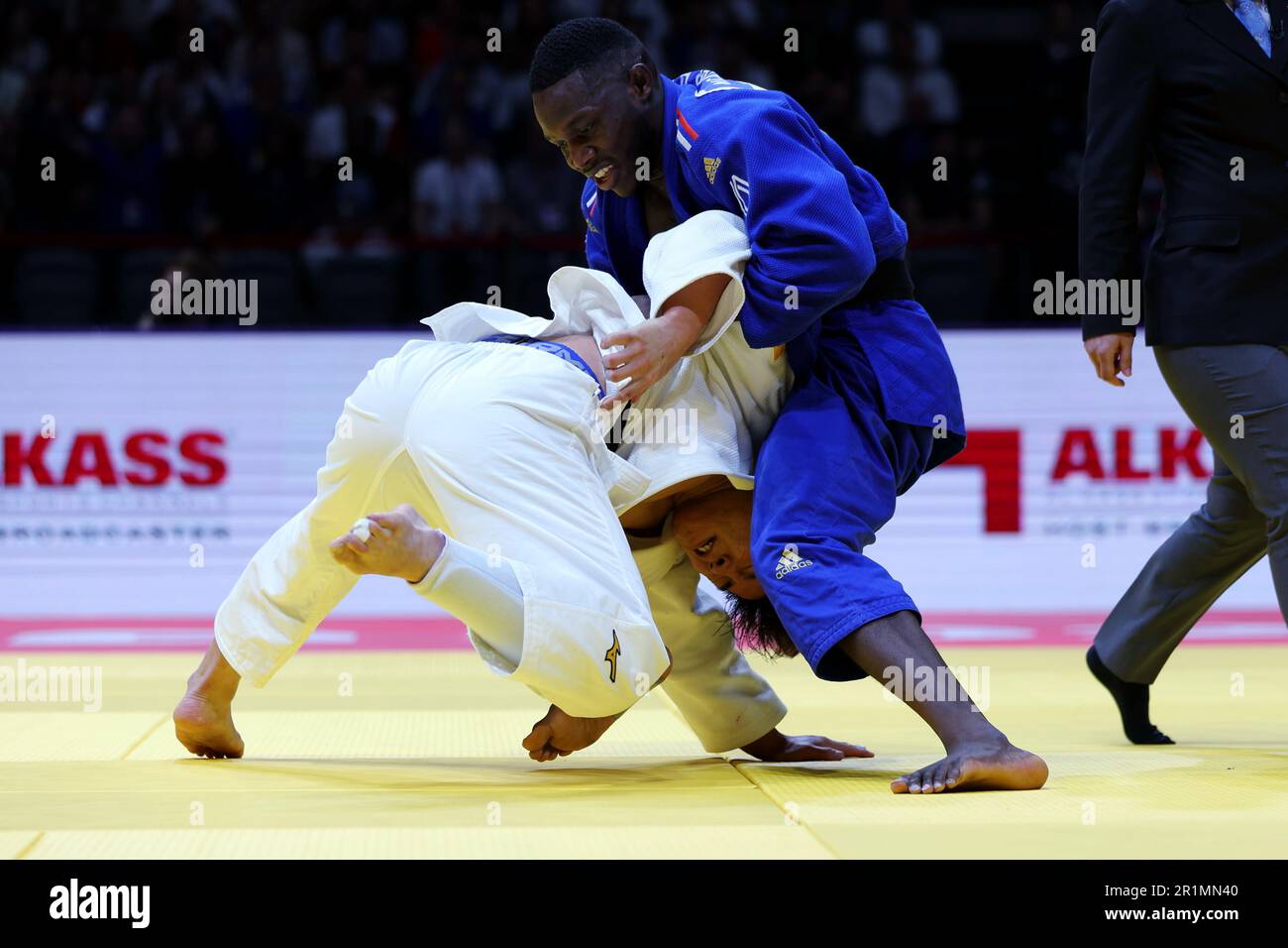 Ali Bin Hamad Al Attiyah Arena, Doha, Qatar. 14th May, 2023. (L-R) Goki Tajima (JPN), Maxime ...