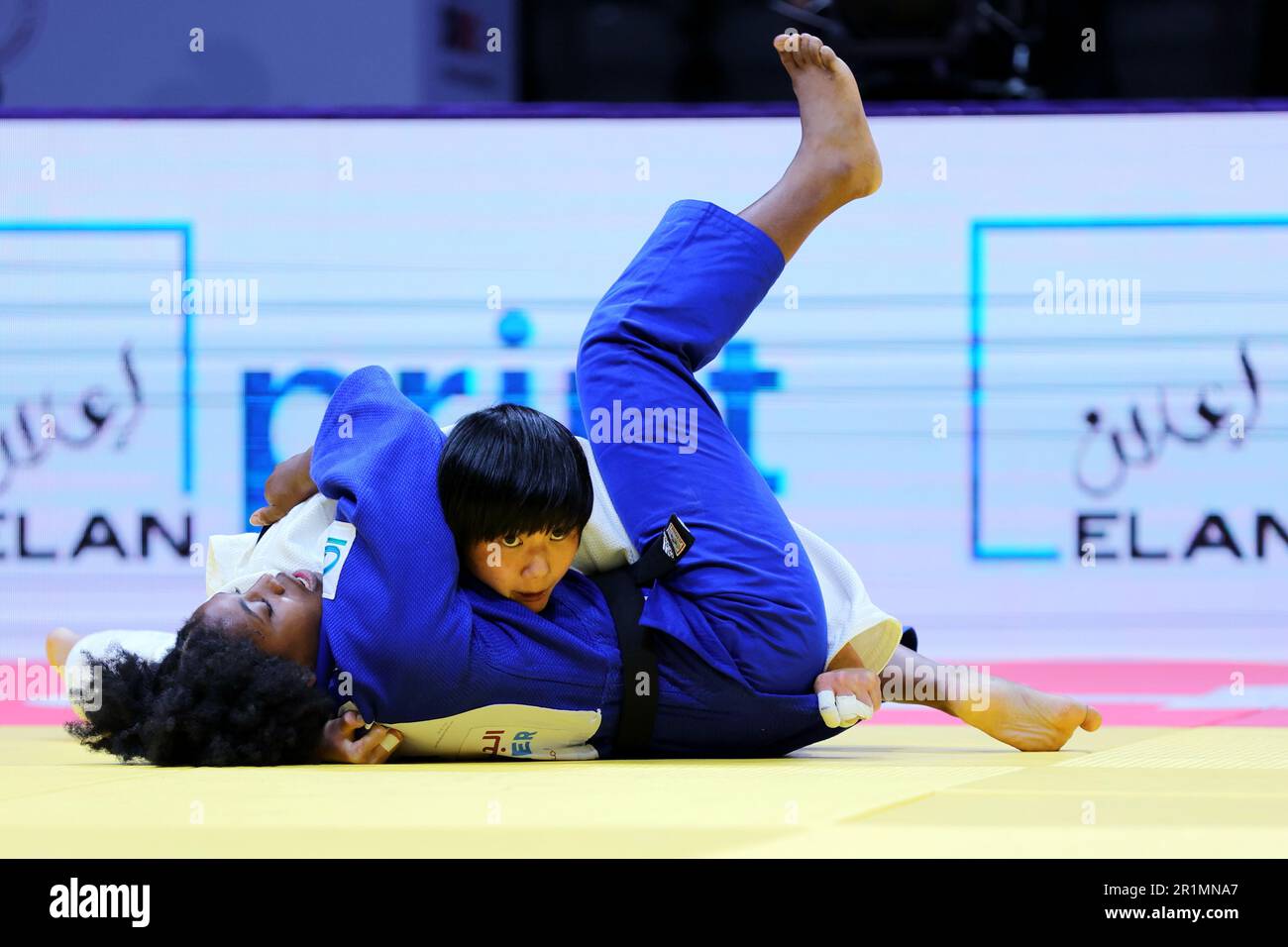 Ali Bin Hamad Al Attiyah Arena, Doha, Qatar. 14th May, 2023. (Top-Bottom) Haruka Funakubo (JPN ...