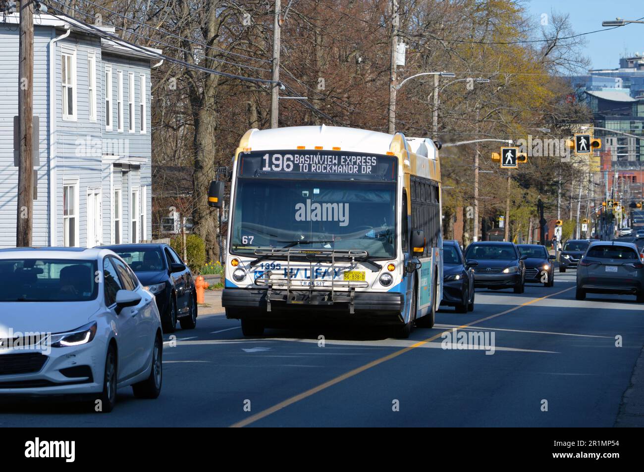 Halifax Transit bus operating the 196 Basinview Express service on ...