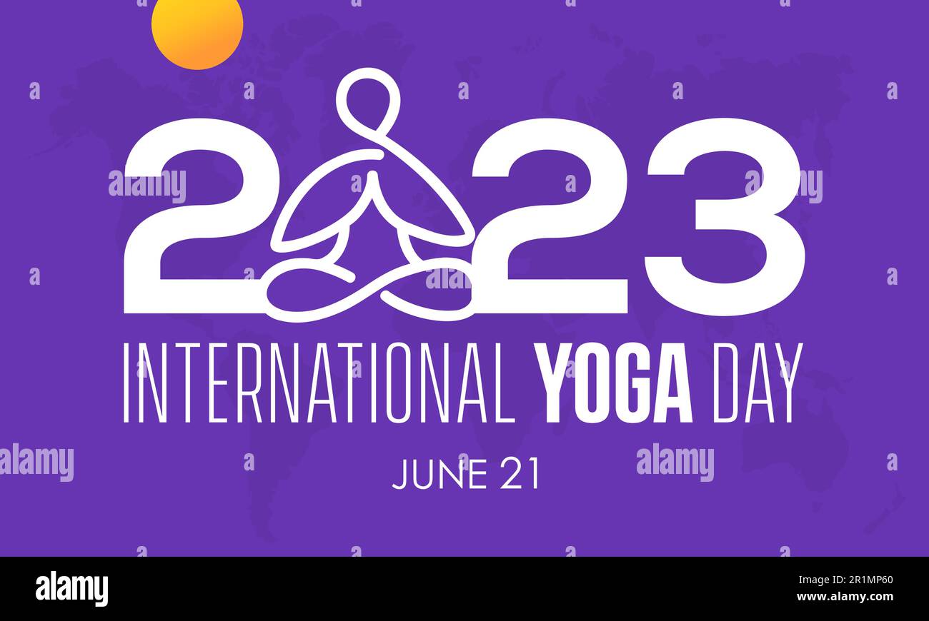2023 Concept International Yoga Day healthy fitness with exercise ...
