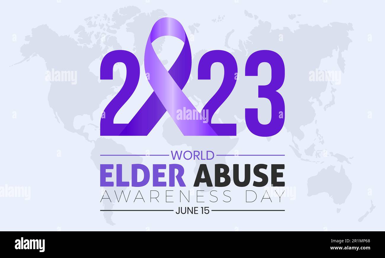 2023 Concept World Elder Abuse Awareness Day old age help concept ...