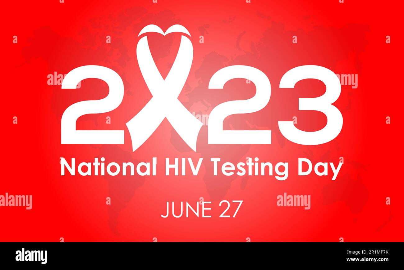 2023 Concept National HIV Testing Day health care concept vector banner ...