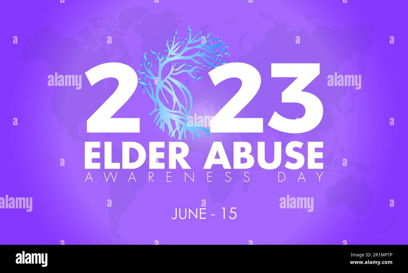 2023 Concept World Elder Abuse Awareness Day old age help concept ...