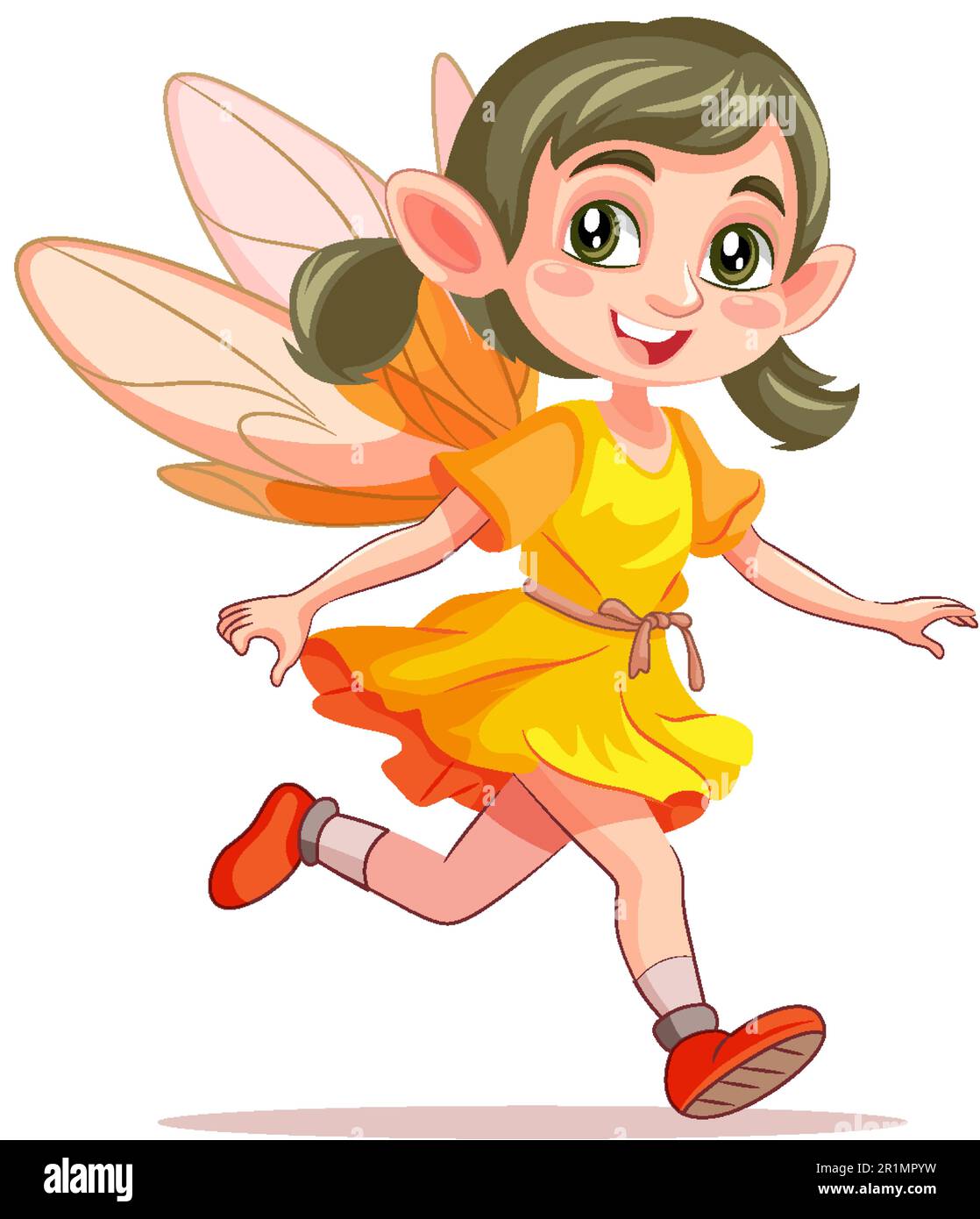 Beautiful fairy cartoon character illustration Stock Vector Image & Art ...