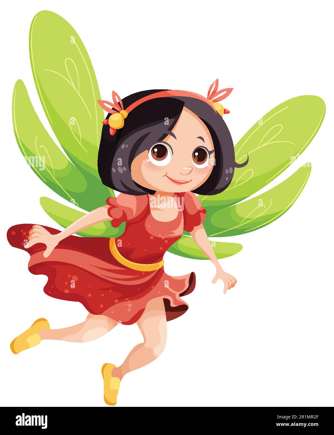 Beautiful fairy cartoon character illustration Stock Vector Image & Art ...