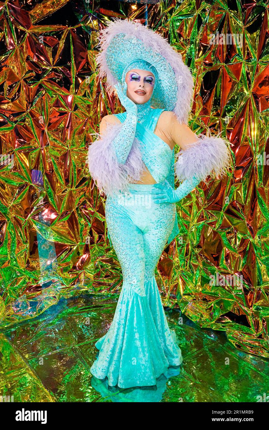 Los Angeles, CA USA 12 May 2023 Blu Hydrangea during the 2023 Rupaul DragCon, Day 1, held at the ...