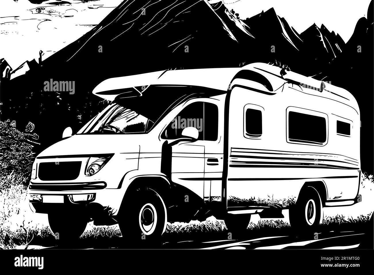 Camper vanlife Stock Vector Images - Alamy