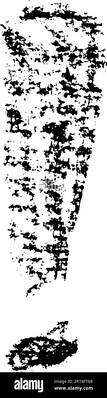 Chalk Textured Exclamation Point Sign Stock Vector Image & Art - Alamy