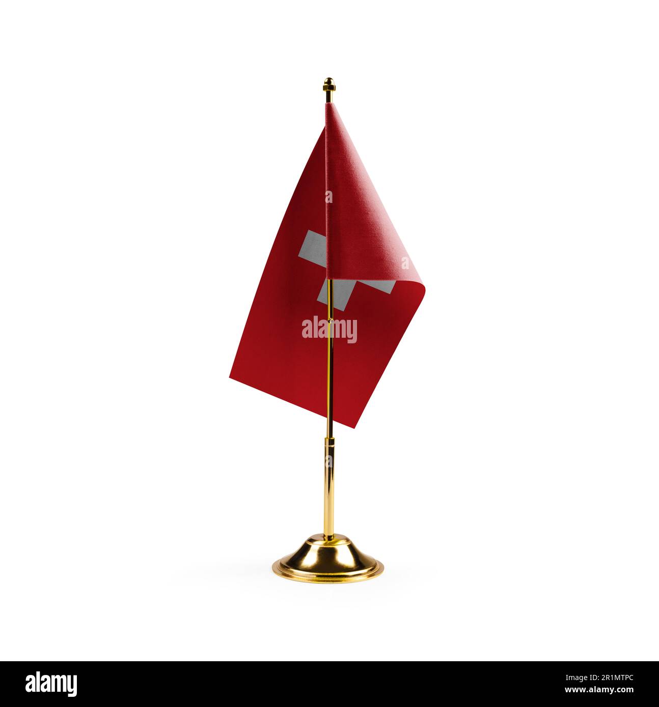 Small national flag of the Switzerland on a white background Stock ...