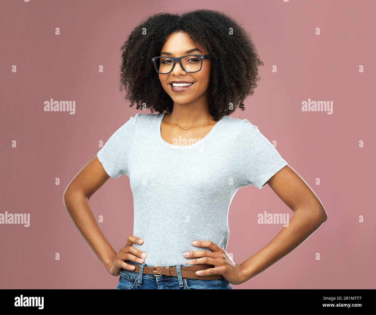 Pink And Black Nerd Glasses