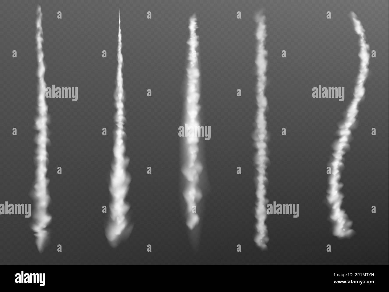 Plane contrails, smoke trail of jet or rocket flight. Condensation ...