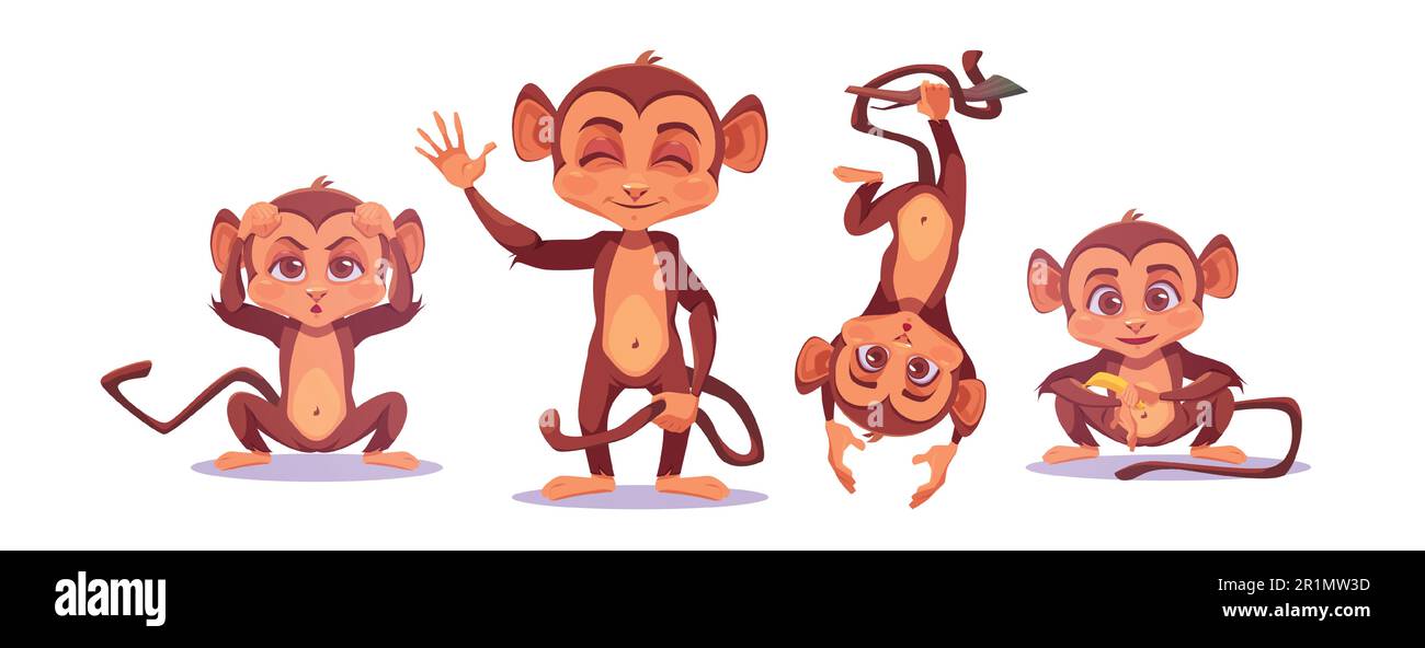 Baby Monkey Face Cartoon