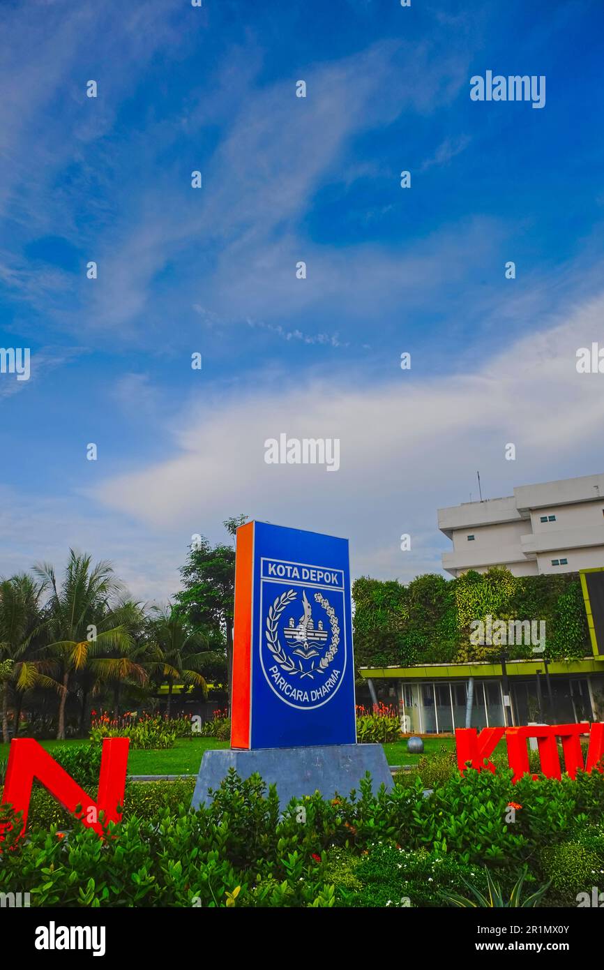 May 11, 2023 Depok City, Indonesia, parks and landmarks in Depok Town ...