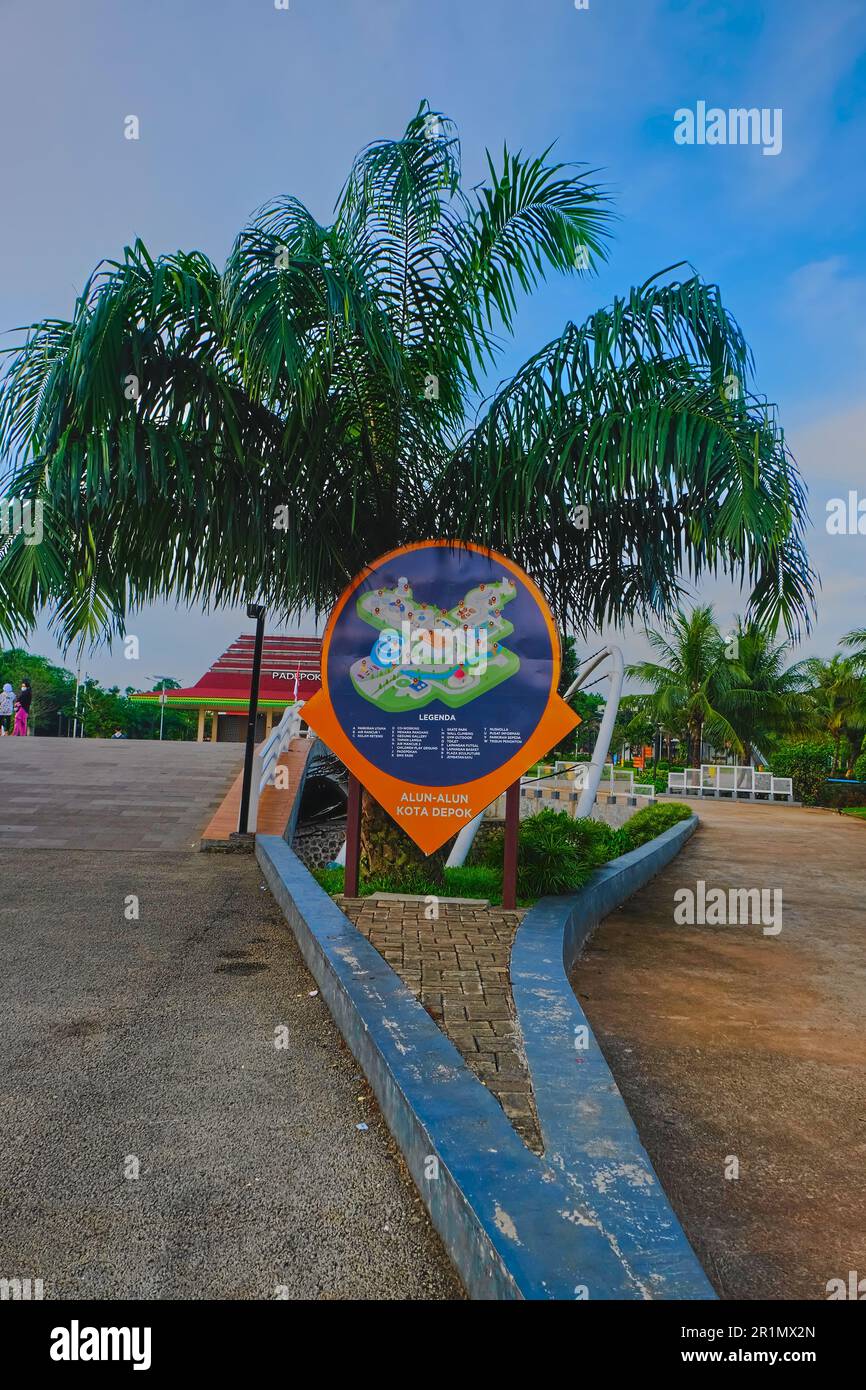 May 11, 2023 Depok City, Indonesia, parks and landmarks in Depok Town ...