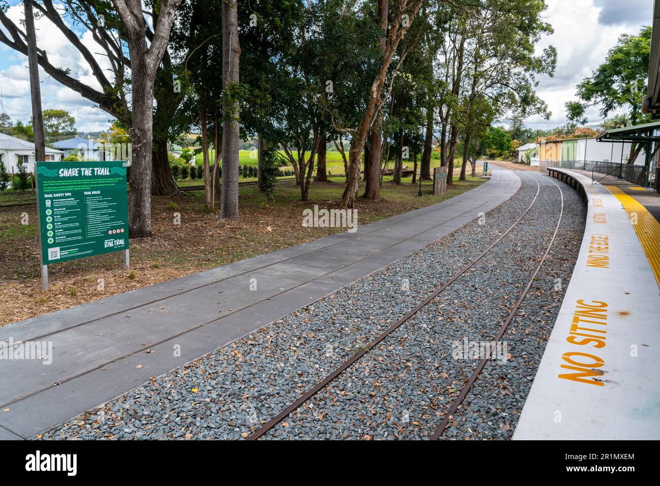 The Northern Rivers Rail Trail at Murwillumbah, northern new south ...