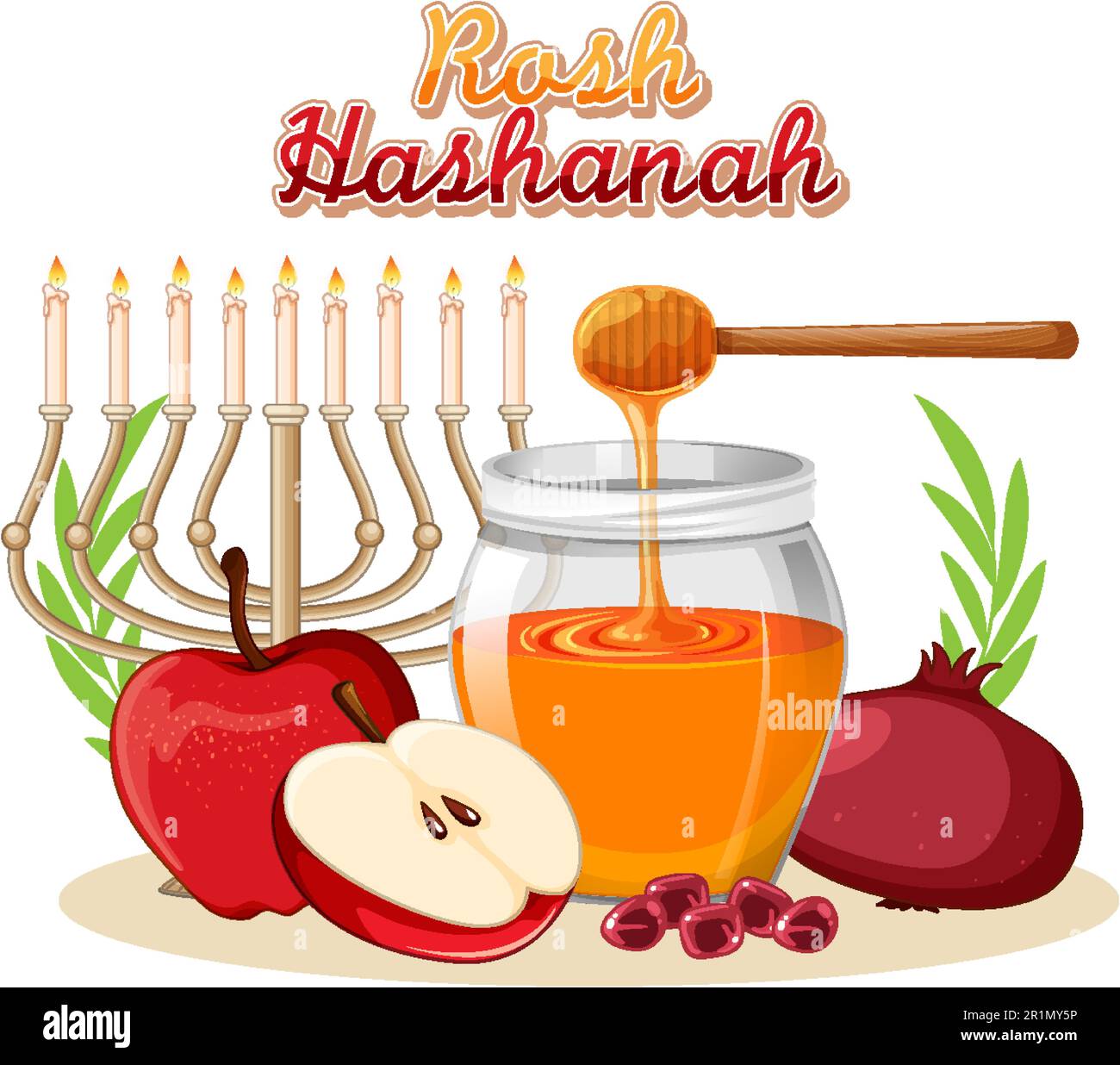 Rosh Hashanah Banner Design illustration Stock Vector Image & Art - Alamy
