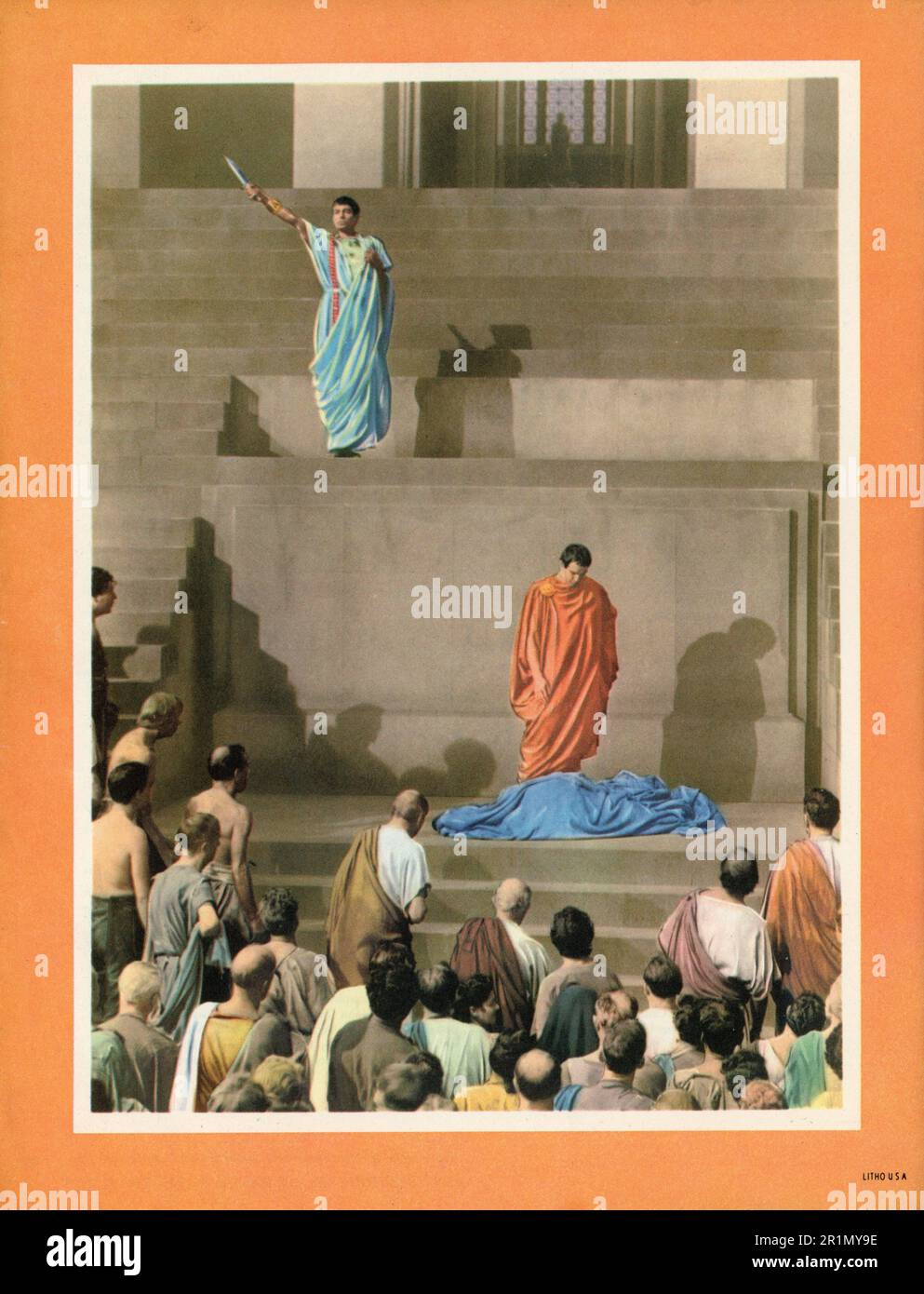 JAMES MASON and MARLON BRANDO in JULIUS CAESAR 1953 director JOSEPH L ...