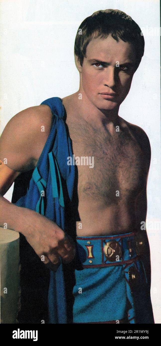MARLON BRANDO in JULIUS CAESAR 1953 director JOSEPH L. MANKIEWICZ play ...