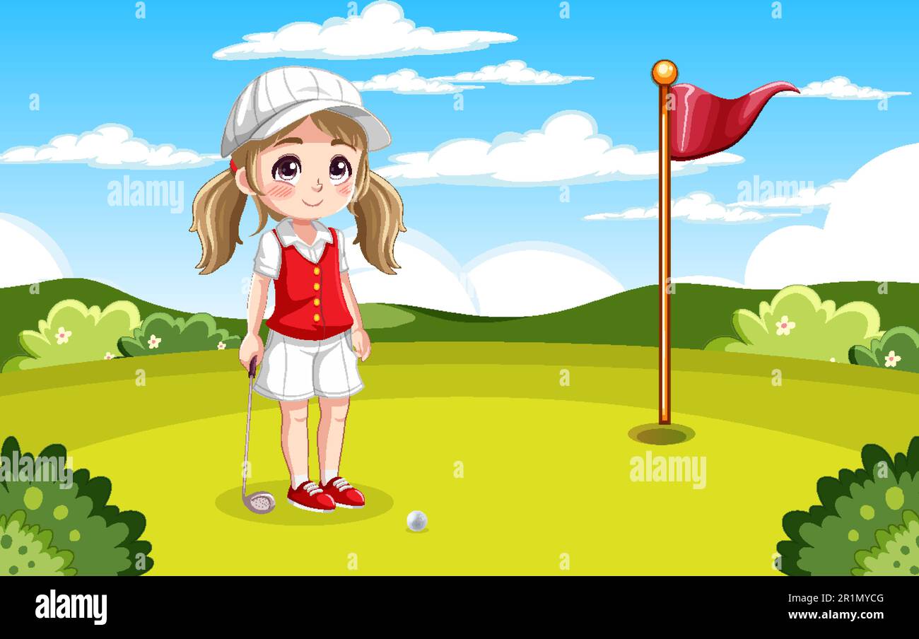 Girl Golf Clip Art
