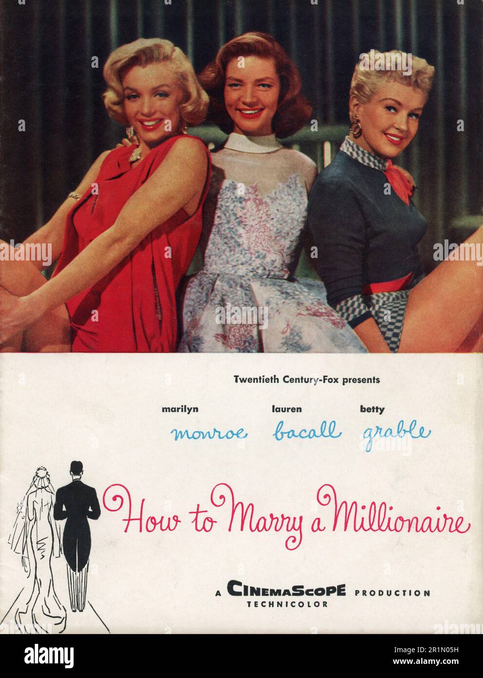 MARILYN MONROE LAUREN BACALL and BETTY GRABLE in HOW TO MARRY A ...