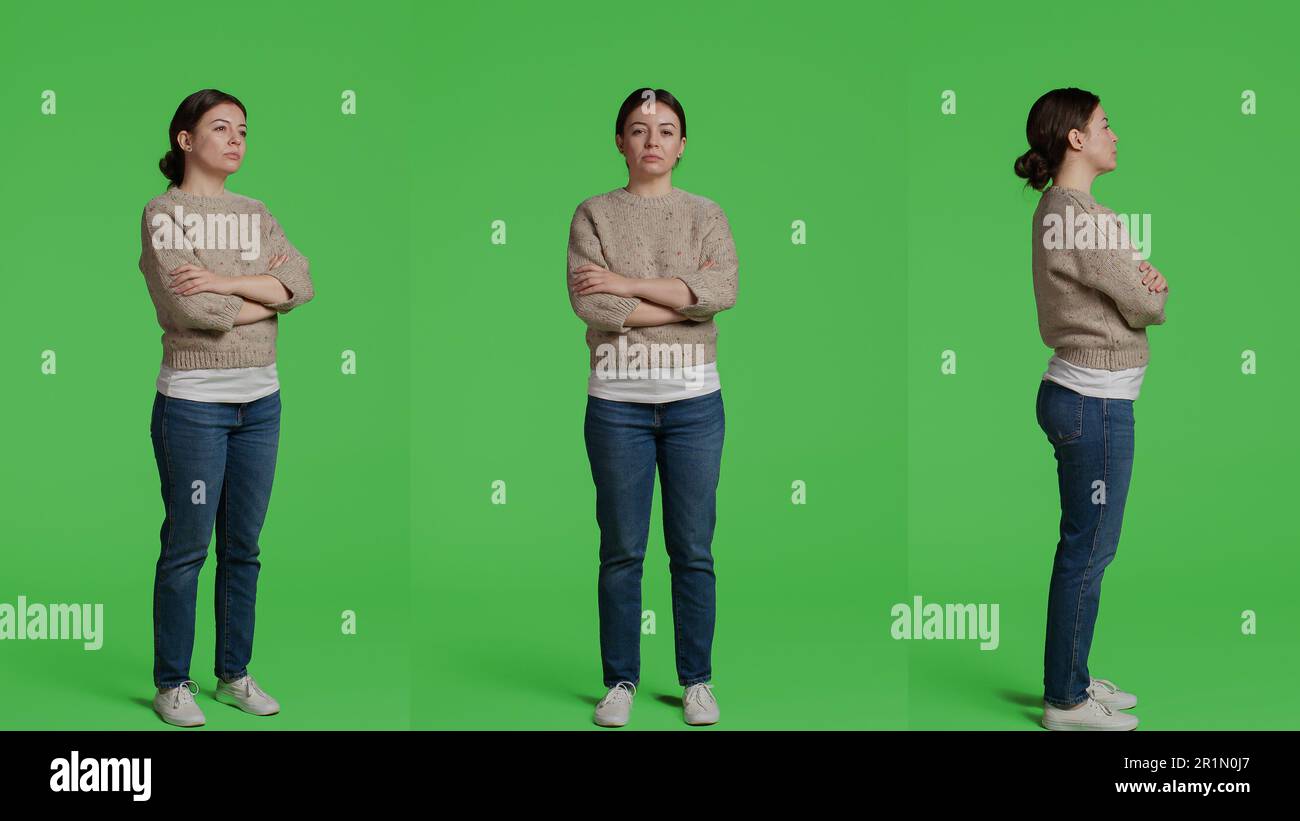 Full body green screen hi-res stock photography and images - Alamy