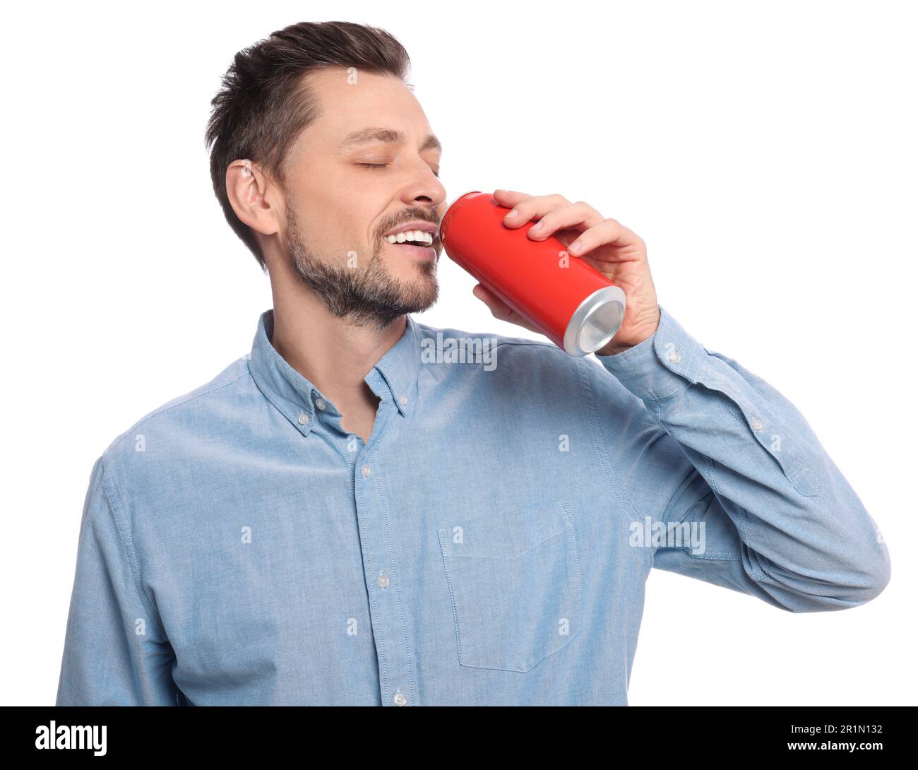 Mature man drinking diet soda hi-res stock photography and images - Alamy