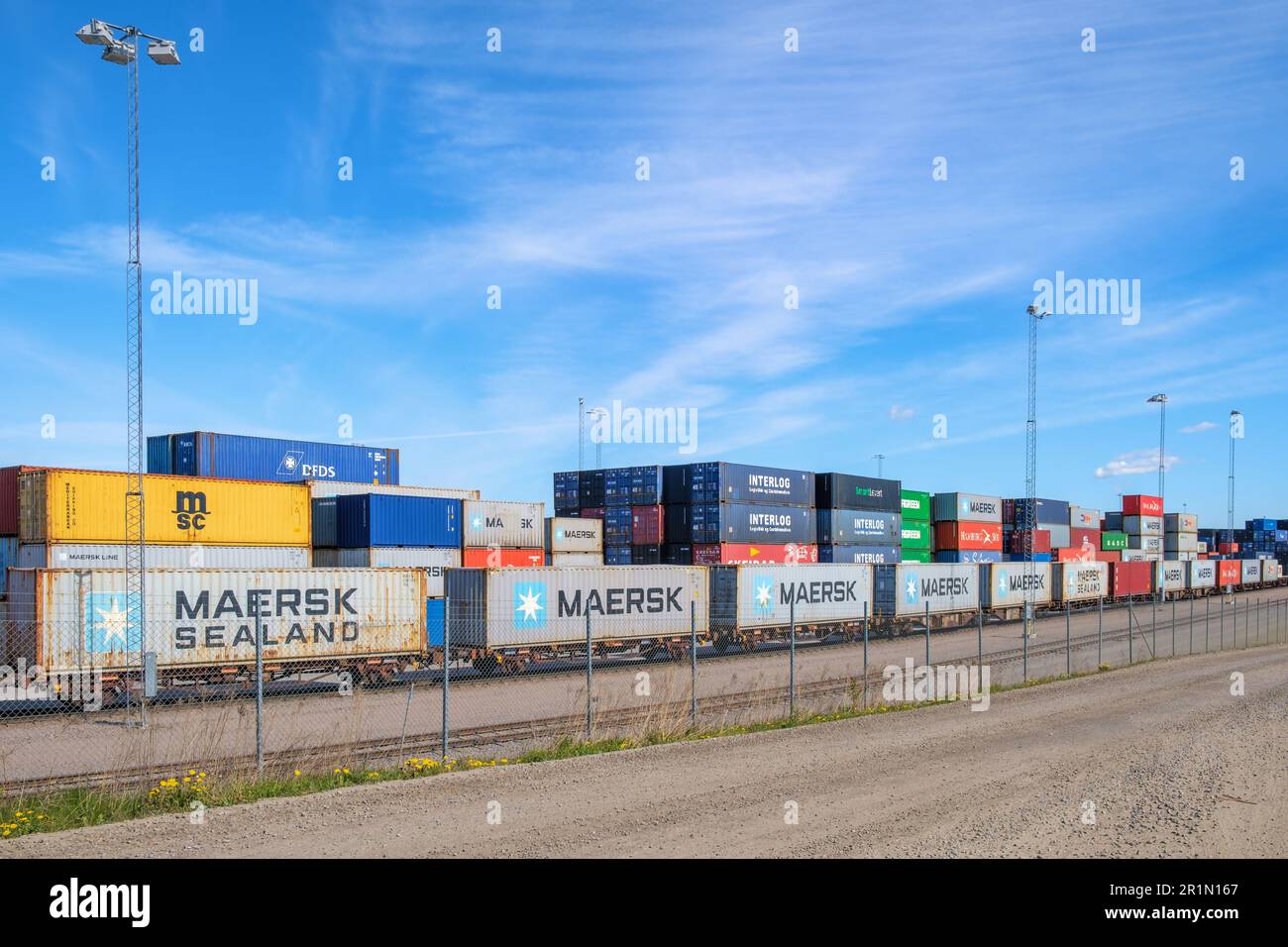 Container terminal road rail transport hi-res stock photography and ...