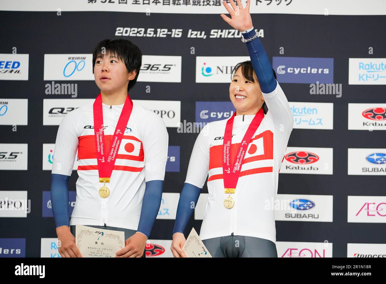 Izu Japan. 14th May, 2023. (L-R) Mizuki Ikeda (JPN), Yumi Kajihara (JPN ...