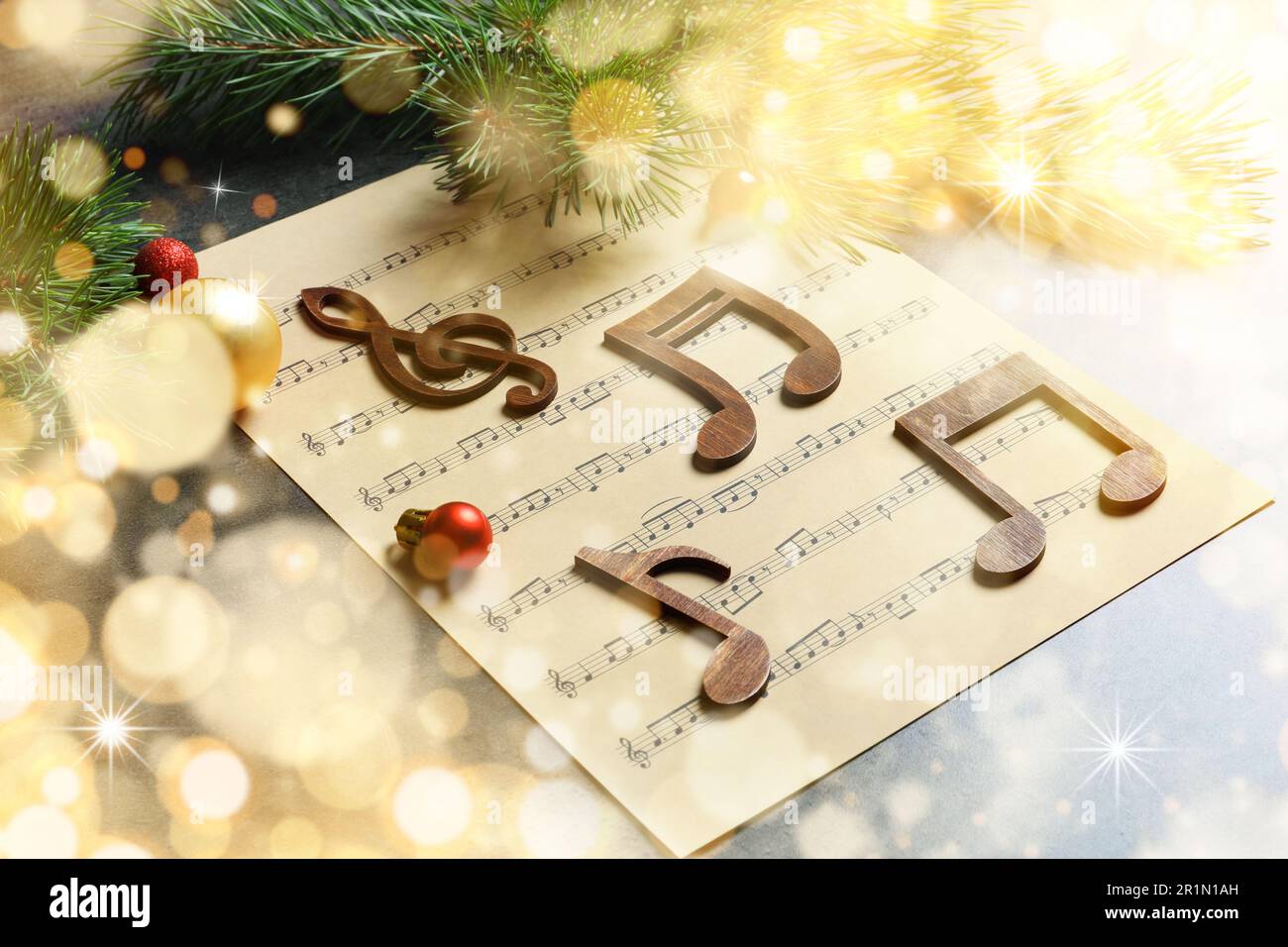 Christmas Sheet Music Background