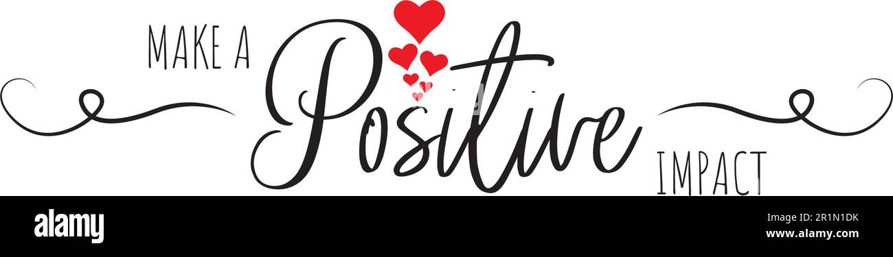 Positive impact Stock Vector Images - Alamy