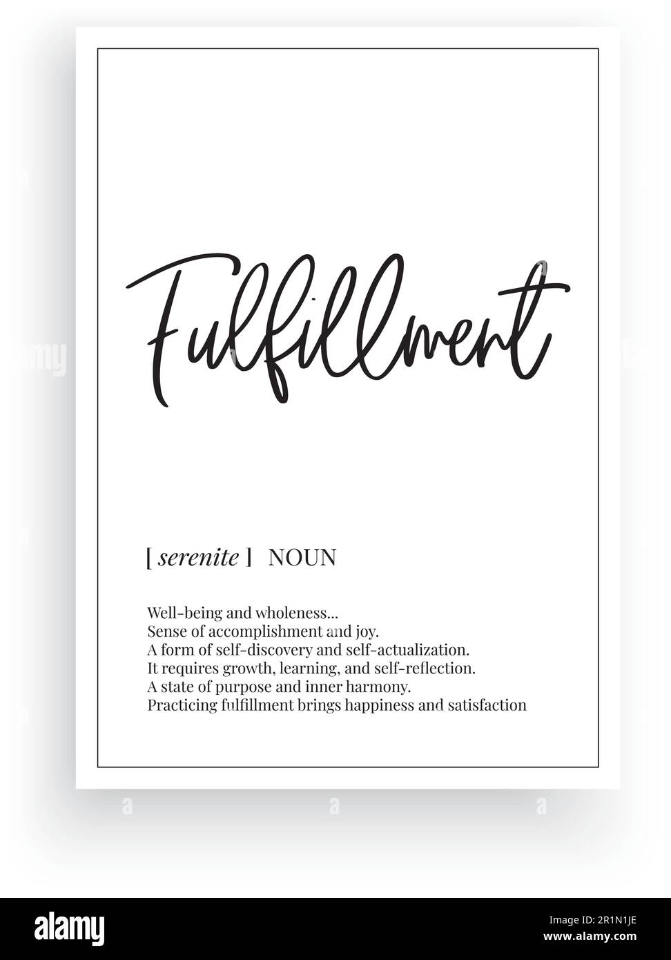 Fulfillment Black and White Stock Photos & Images - Alamy