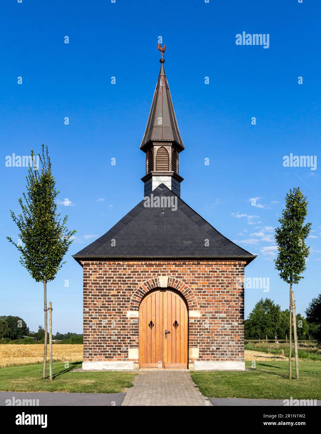 St. John Nepomuk Chapel in Hiddingsel, Dlmen, North Rhine-Westphalia ...