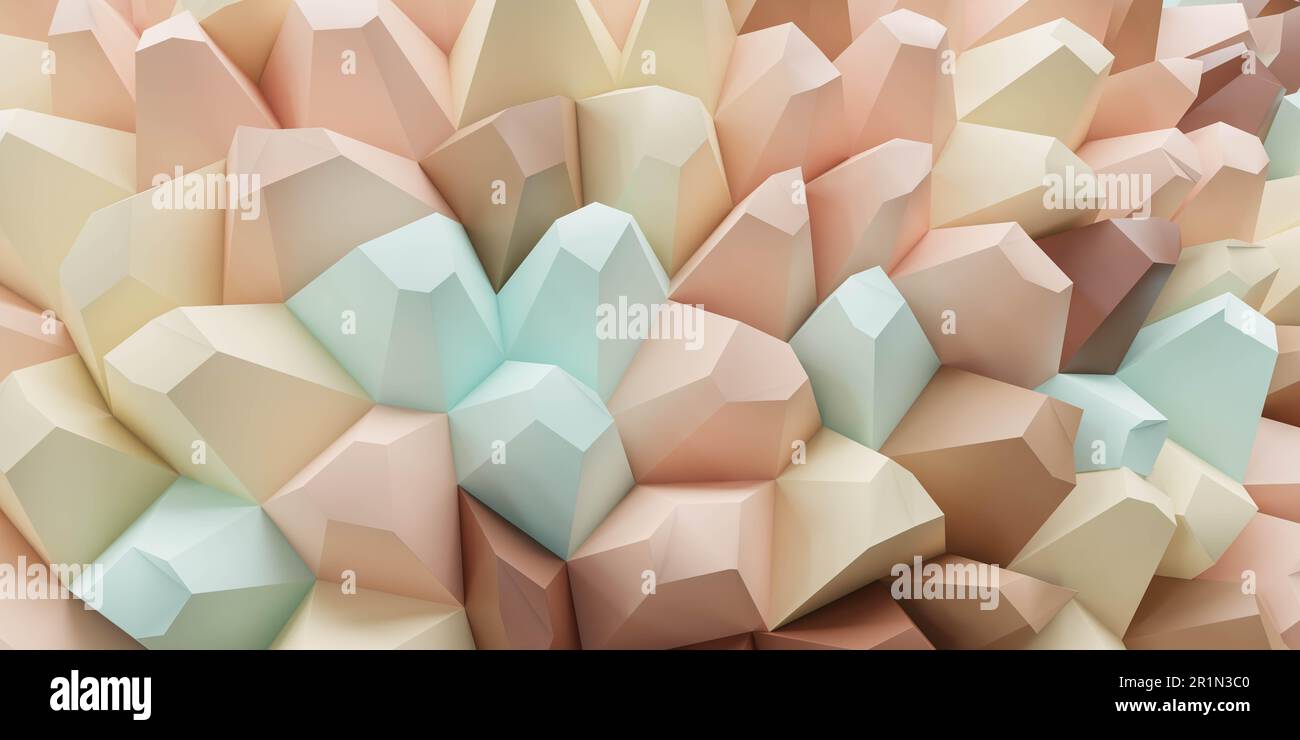 an abstract painting with a dynamic composition of shapes and colors 3d ...