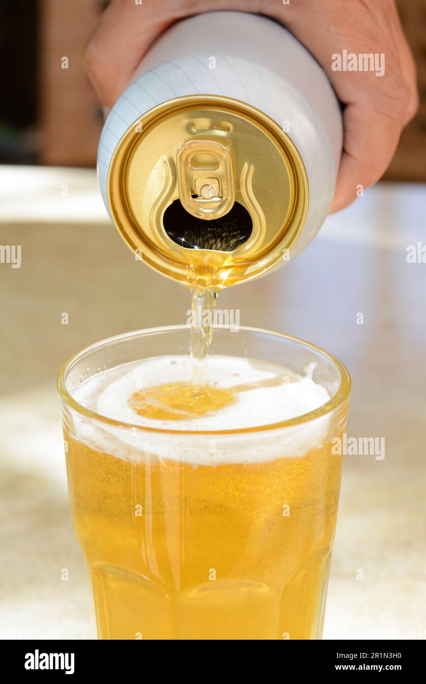 Pouring Beer Can