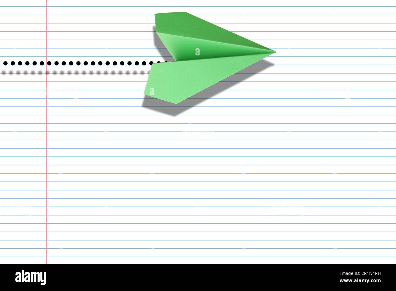 Paper plane origami fly outline Cut Out Stock Images & Pictures - Alamy