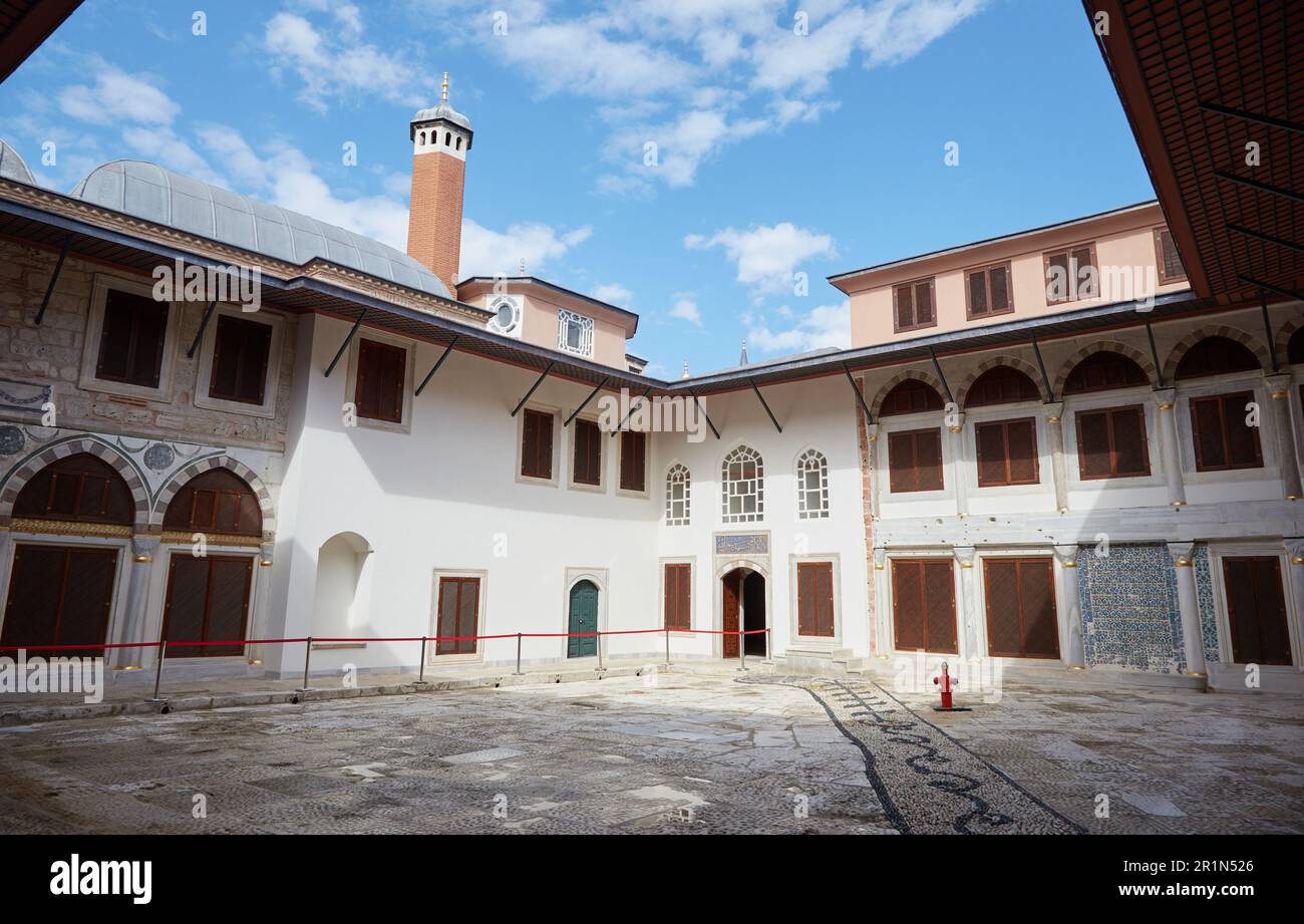 The opulent harem of Topkapi Palace in Istanbul, the headquarters of the Ottoman sultan and ...