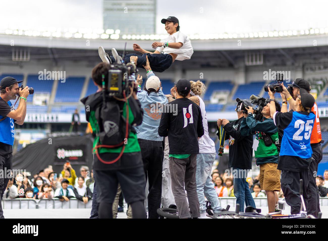 Chiba, Japan. 14th May, 2023. Yu Katagiri Gold Medal (JPN) May 14th, 2023 - BMX X Games 2023 X ...