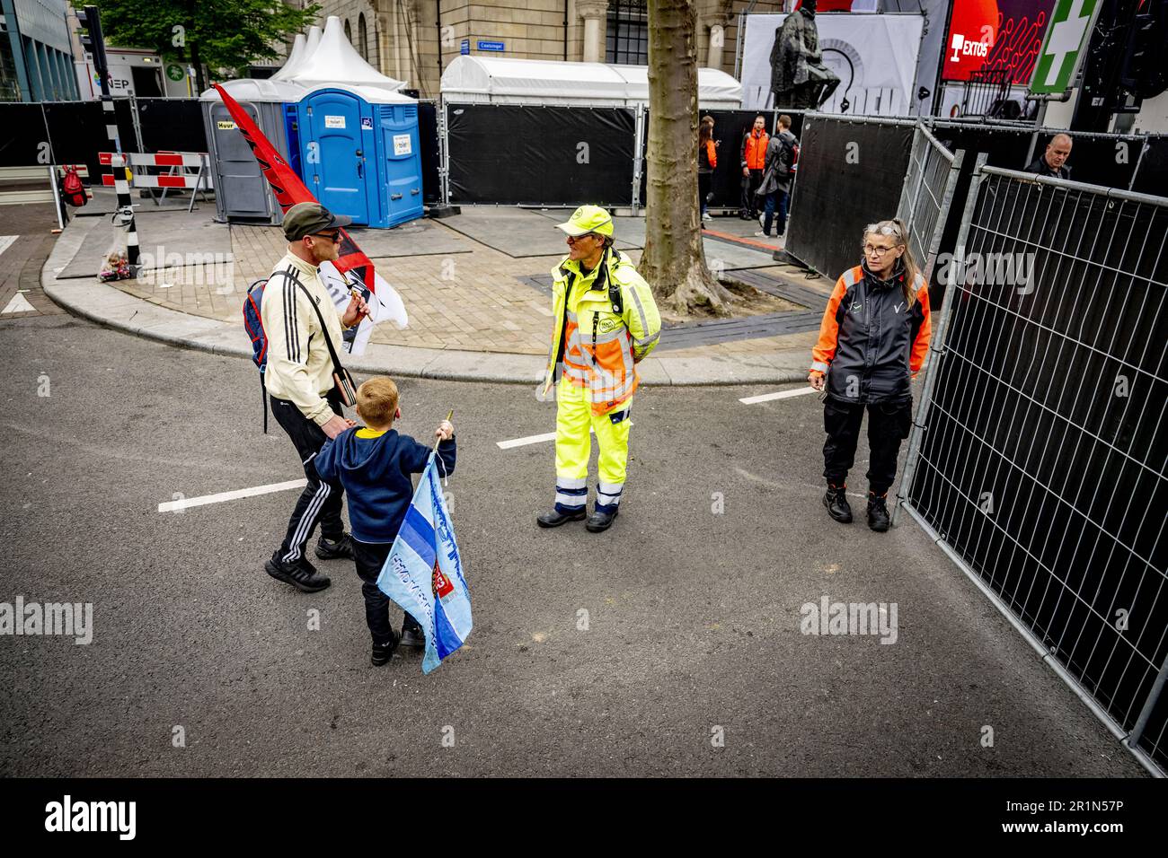 ROTTERDAM - Football fans arrive for the ceremony of Feyenoord. The ...