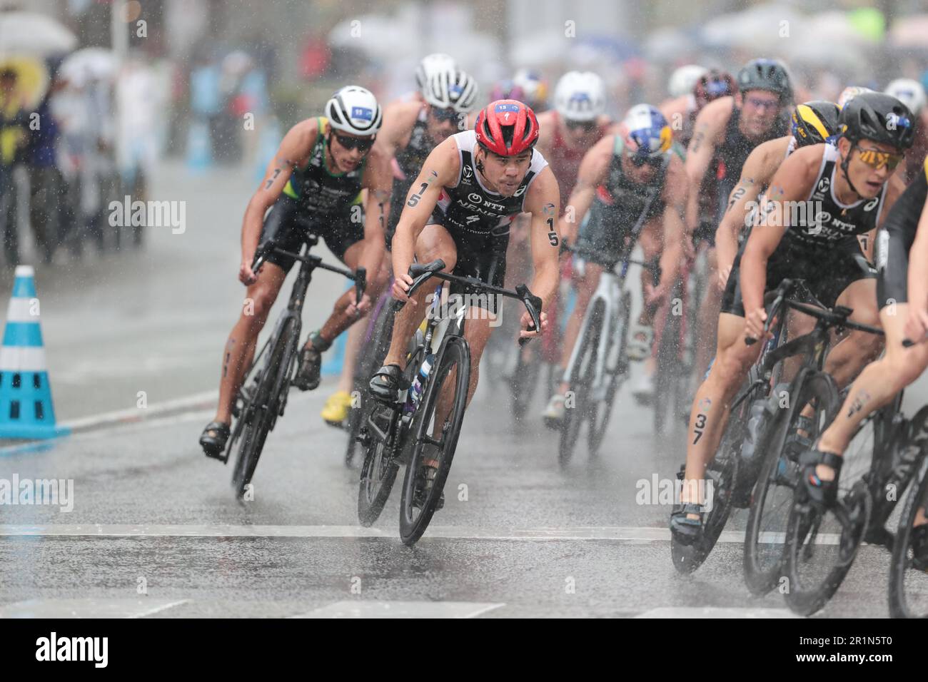 Yokohama, Kanagawa, Japan. 13th May, 2023. Kenji Nener (JPN) Triathlon ...