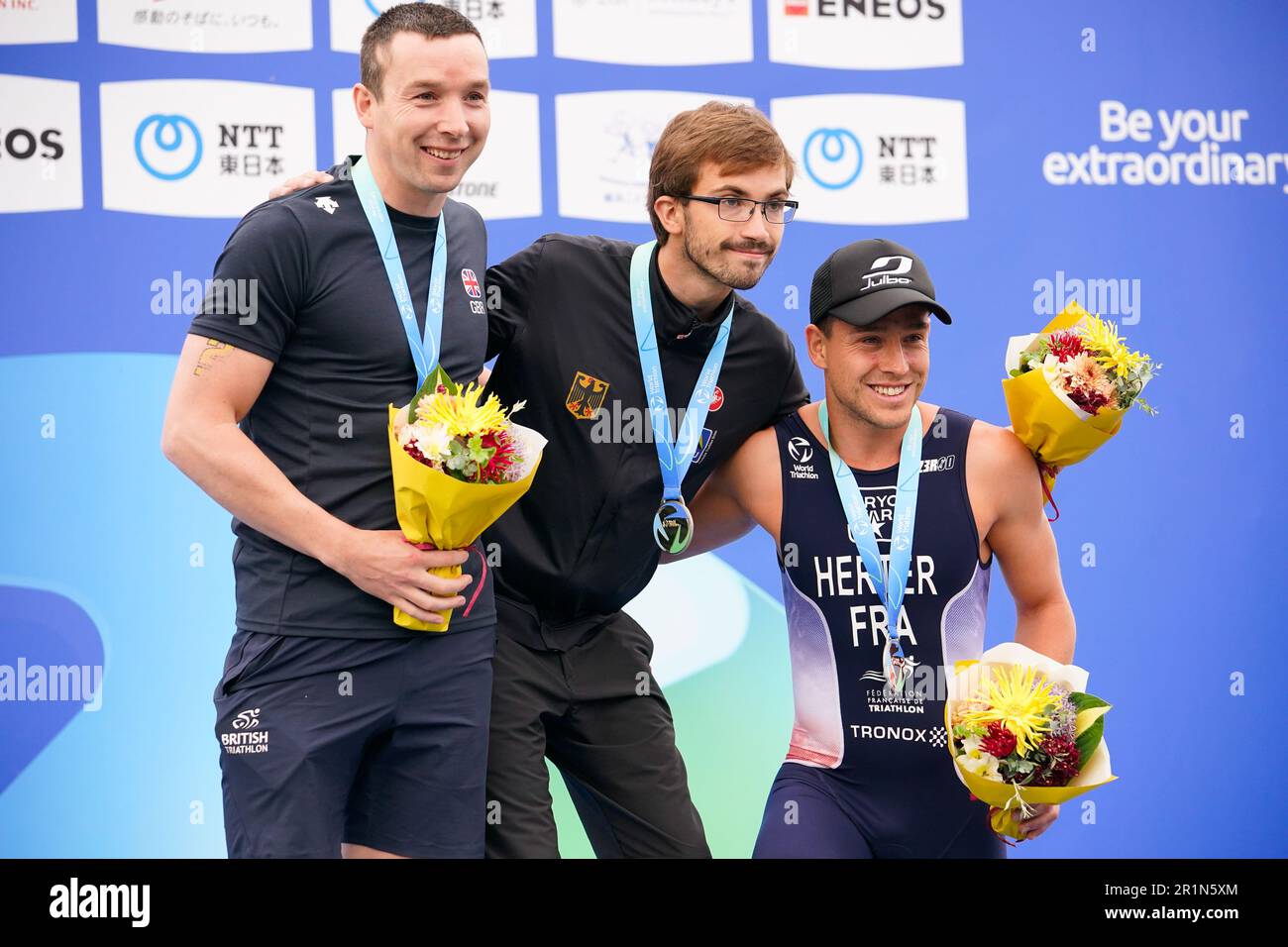 Yokohama, Japan. 13th May, 2023. (L-R) Colin Wallace (GBR), Max Gelhaar ...