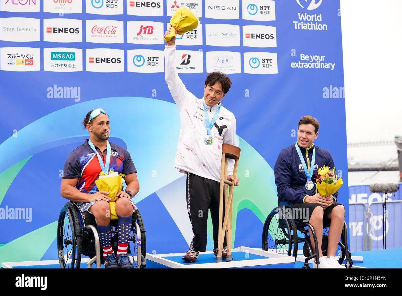 Yokohama, Japan. 13th May, 2023. (L-R) Howie Sanborn (USA), Junpei ...