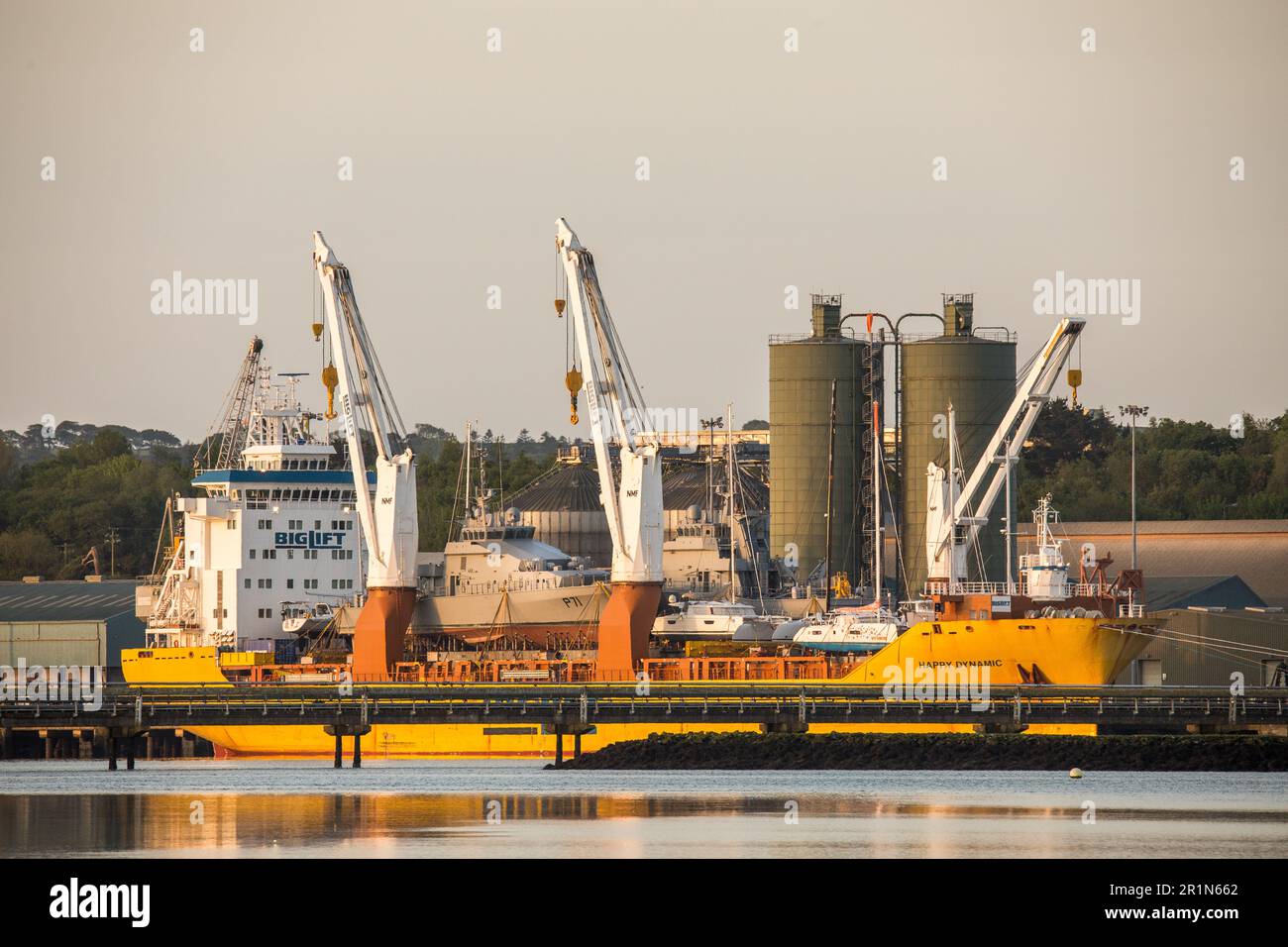 Ringaskiddy, Cork, Ireland. 15th May, 2023. Heavy lift ship Happy ...