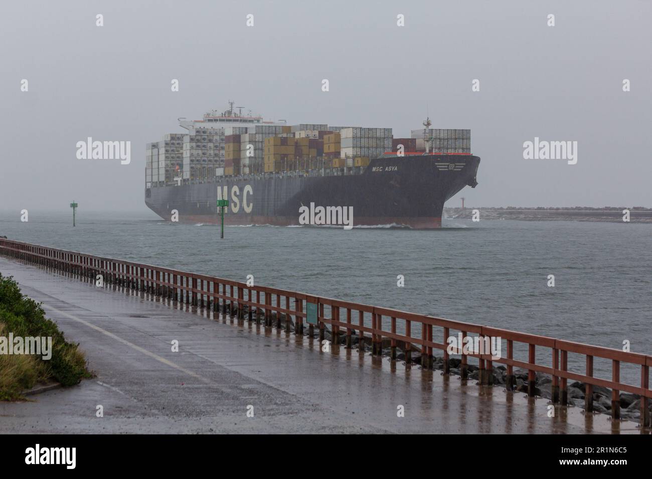 Durban, KwaZulu-Natal, South Africa - May the 15th 2023: Container ship ...