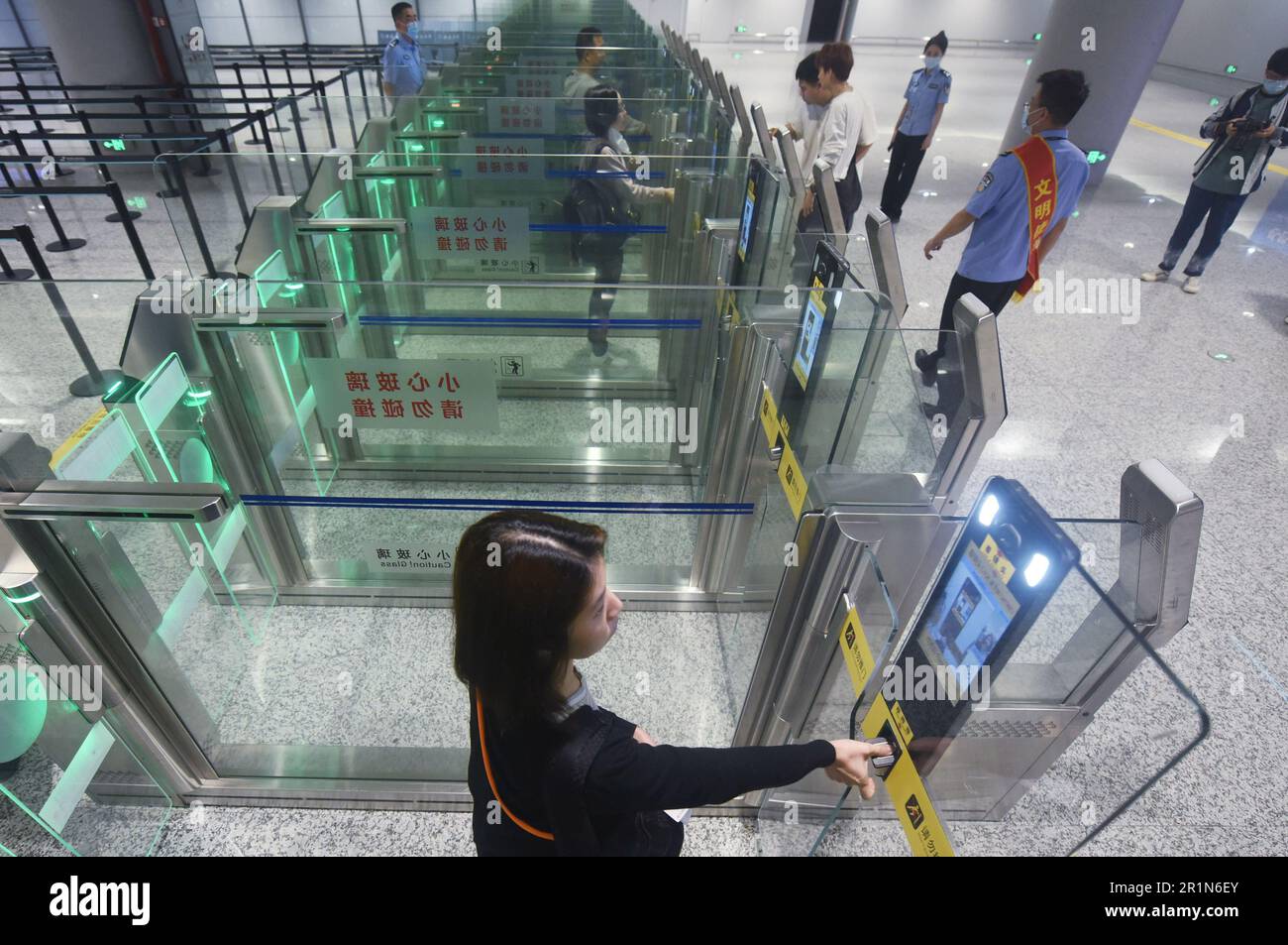 HANGZHOU, CHINA - MAY15, 2023 - Passengers enter China via a shortcut ...